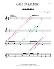 "Lemonade" - Music Notes, Inc. Music You Can Read, Kodaly, Orff ...